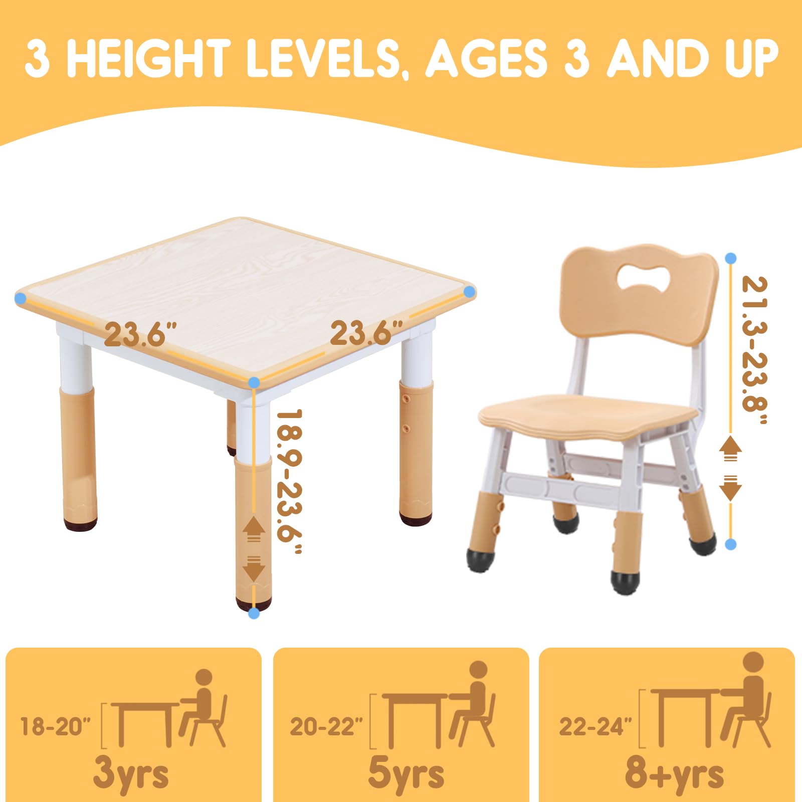 Kids table and chairs, Toddler table and chairs, Kids table( 2 chairs ), Kids table and chair set, Kids table and chair set 5-8 year old, Toddler table and chair set with 8 leg covers +12 color pens