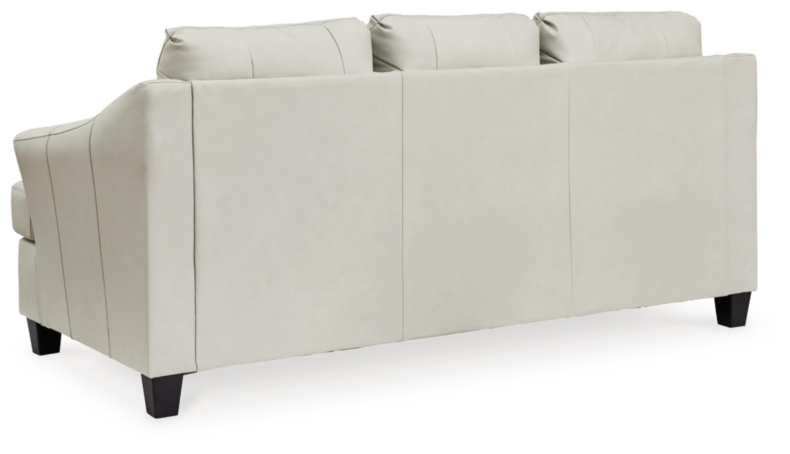 Signature Design by Ashley Genoa Modern Leather Match Sofa, White