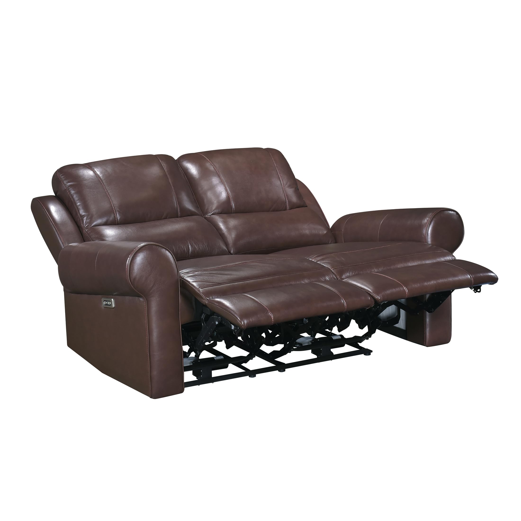 Lexicon Jaunt Wall-Hugger Power Double Reclining Loveseat, Brown