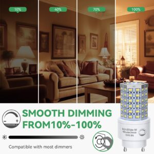 BMXKPO GU24 LED Light Bulb Dimmable 10W,5000K Daylight,1600 Lumens(100W Equivalent),Replace CFL Twist-in 2 Prong Light Bulb (4-Pack)