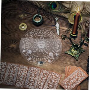 5pcs Pendulum Dashboard Divination Board Decorative Portable Divination Board Divination Prop Desktop Divination Board Acrylic Divination Board Divination Board Ornament