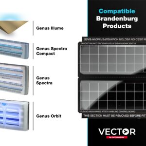 Catchmaster Vector Trap Replacement, Unscented Glue Boards, UV Light Fly Traps For Home, Sticky Gnat Traps for House Indoor, UV Lamp Insect & Mosquito Killer Refill, Adhesive Bug Light Boards, 12-Pack