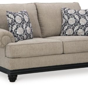 Signature Design by Ashley Elbiani Classic Loveseat for Living Room, Light Gray