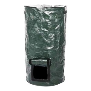 lidscura 34 gallon green compost bin garden compost bin bags, compost bin bags for garden yard garbage cans