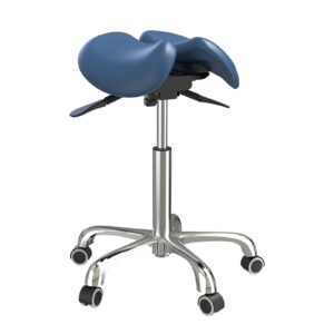 sfklyu adjustable split seat saddle stool, ergonomic saddle stool medical dental stool for dental, lab, salon massage, home and office,b