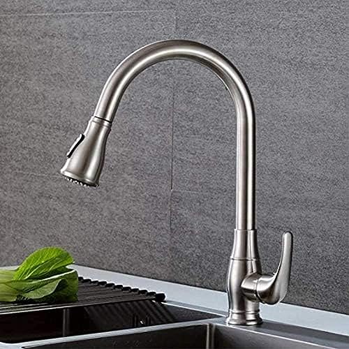 Faucet 1Pc New 304 Stainless Steel Kitchen Pull-Out Faucet Hot and Cold Water Bath Faucet