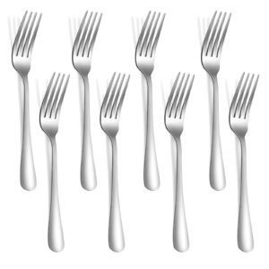 targzier dinner forks,set of 16 top food grade stainless steel silverware forks,forks silverware,mirror polished fork set for home kitchen,restaurant,elegant stainless steel forks,dishwasher safe