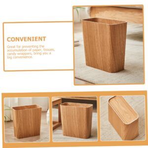 Angoily Trash Bags Wood Trash Can Wood Garbage Can Wood Trash Bin Garbage Bags Dump Pouch Trash Basket Waste Can s Japanese-Style Wastebasket Trash Bag Container Office Wrought Iron