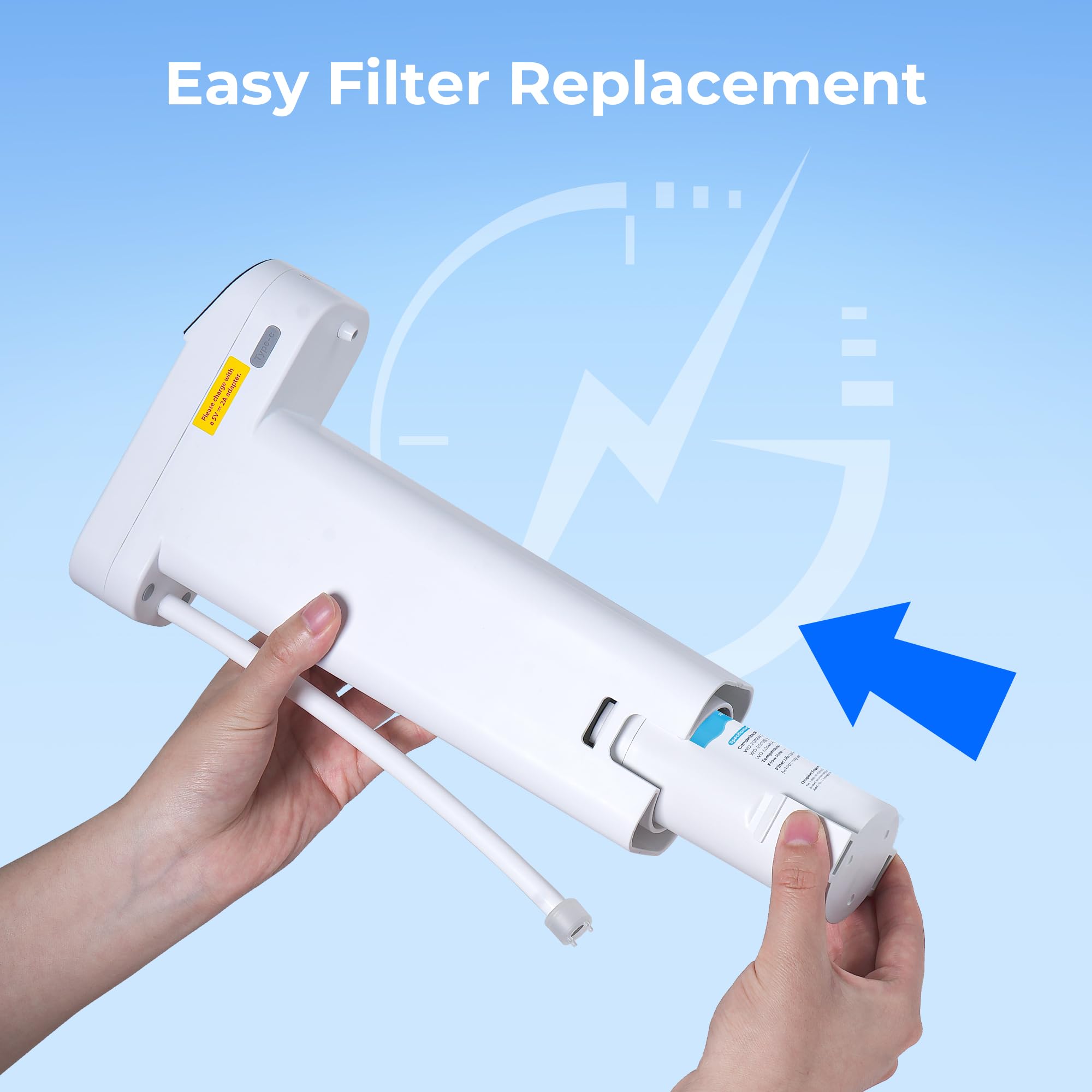 Waterdrop WD-EDFA Alkaline Filters Replacement for Waterdrop Electric Pitcher 𝐖𝐃-𝐄𝐃𝟎𝟏/𝐄𝐃𝟎𝟐/𝐄𝐃𝟎𝟒/𝐄𝐃𝟎𝟏𝐀/𝐄𝐃𝐂𝟎𝟏, NSF/ANSI 42&372, Improve PH, 3 Months or 200 Gallons, 1 Filter