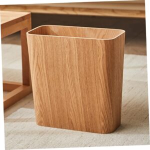 Angoily Trash Bags Wood Trash Can Wood Garbage Can Wood Trash Bin Garbage Bags Dump Pouch Trash Basket Waste Can s Japanese-Style Wastebasket Trash Bag Container Office Wrought Iron