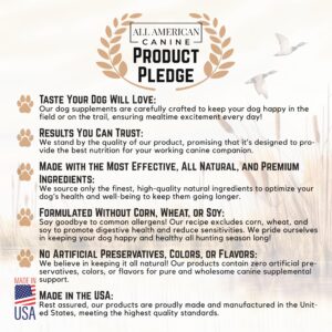 All American Canine Complete Probiotic Gut Support - Prevents Digestive Gut Health, Boosts Immune System - Blend Helps Prevent Digestive Issues Diarrhea, Constipation, & Inflammatory 90 Serving - 5oz