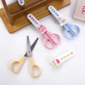 Art Scissors 3PCS Cute Tiny Scissors Portable Mini Art Paper Scissors Home Multifunctional Hand Scissors Student Stationery School Office Supplies