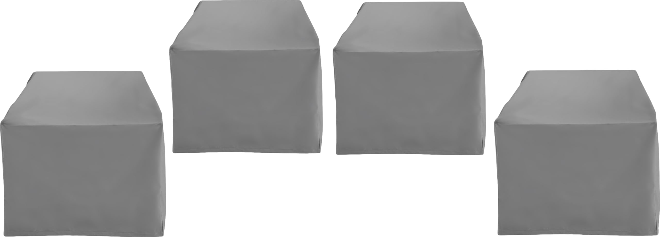 Crosley Furniture Patio Furniture Covers, Waterproof 4-Piece Outdoor Chair Cover Set for Backyard, Gray