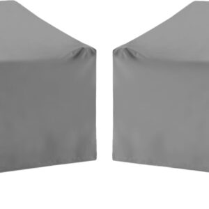 Crosley Furniture Patio Furniture Covers, Waterproof 4-Piece Outdoor Chair Cover Set for Backyard, Gray