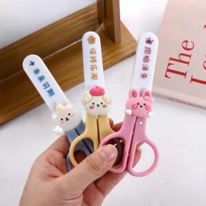 Art Scissors 3PCS Cute Tiny Scissors Portable Mini Art Paper Scissors Home Multifunctional Hand Scissors Student Stationery School Office Supplies