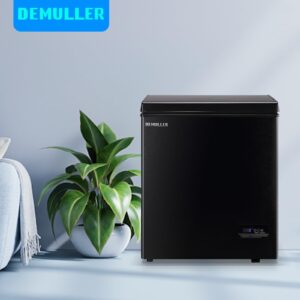 DEMULLER Chest Freezer 4.0 CU. FT Ultra-low Temperature Deep Freezers (Down to -12 ℉) with TWO Removable Baskets Accurate Display of Cabinet Temp Freestanding Black