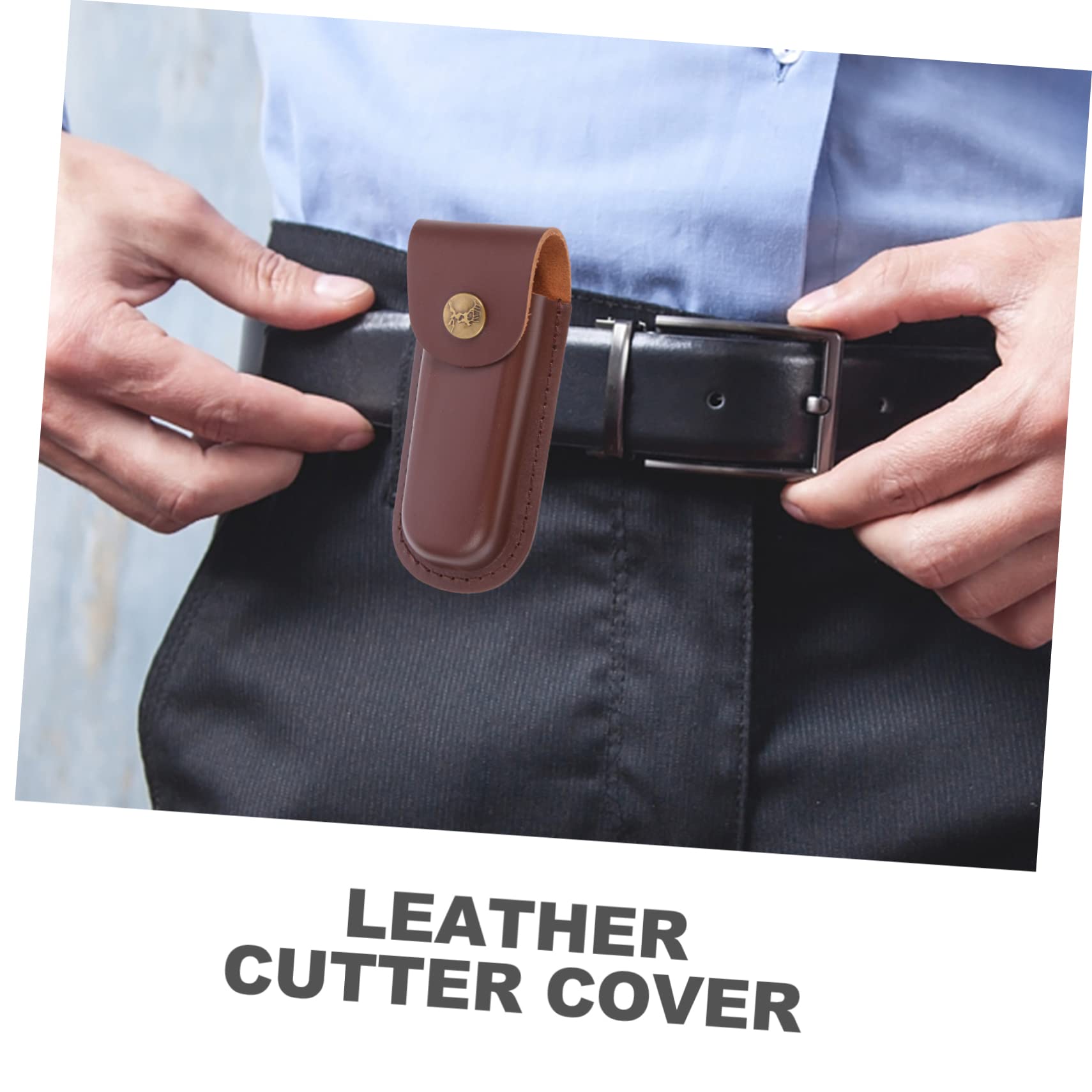 Housoutil 3pcs Leather Case Cutter Leather Belt for Belt Waist Belt Cutter Cover Tool Pouch Belt Pocket Belt Kitchen Kitchen Universal Skin