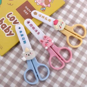 Art Scissors 3PCS Cute Tiny Scissors Portable Mini Art Paper Scissors Home Multifunctional Hand Scissors Student Stationery School Office Supplies