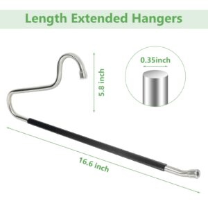 Quilt Hangers, 10 Packs Heavy Duty Hangers for Quilts, Comforters, Table Cloths, Towels (Extended Wide: 16.5 inches)