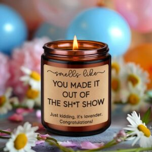 Miracu You Made It Candle - Congratulations, Retirement Gifts for Women Men, Quit Job, New Job Gifts for Her Him, New Beginnings, Farewell Gifts for Coworkers, Coworker Leaving Gifts for Work Friends