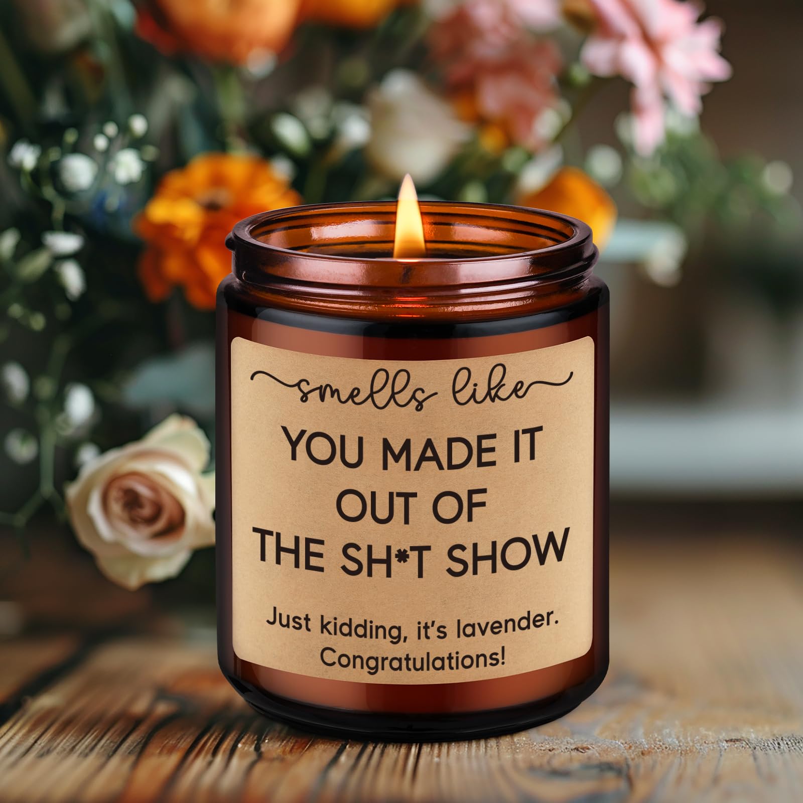 Miracu You Made It Candle - Congratulations, Retirement Gifts for Women Men, Quit Job, New Job Gifts for Her Him, New Beginnings, Farewell Gifts for Coworkers, Coworker Leaving Gifts for Work Friends