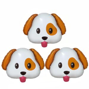 puppy dog emoticon bag balloon 3pcs 28inch/puppy dog head balloons/dog birthday balloon/halloween decoration balloons/adopt puppy party decoration/animal party/baby showers/spoof theme party