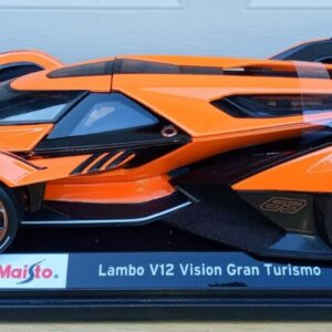 Maisto Lamborghini V12 Vision Gran Turismo Orange Metallic Special Edition 1/18 Diecast Model Car