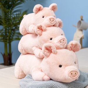 Weighted Stuffed Animals, 5lbs Weighted Pig Stuffed Animal Plush Toy Pink Pig Weighted Plush Animals Hugging Pillow Gifts for Kids and Adults, 25.2 inch