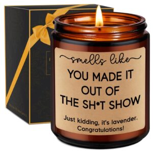 miracu you made it candle - congratulations, retirement gifts for women men, quit job, new job gifts for her him, new beginnings, farewell gifts for coworkers, coworker leaving gifts for work friends