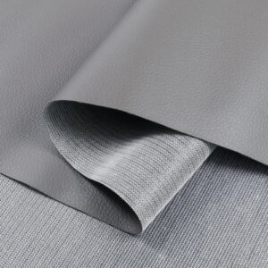 faux leather sheets soft leather fabric upholstery faux leather material 0.5mm pleather marine vinyl fabric for sofa,car seat,furniture sew,cover,diy project (1yard, gray)