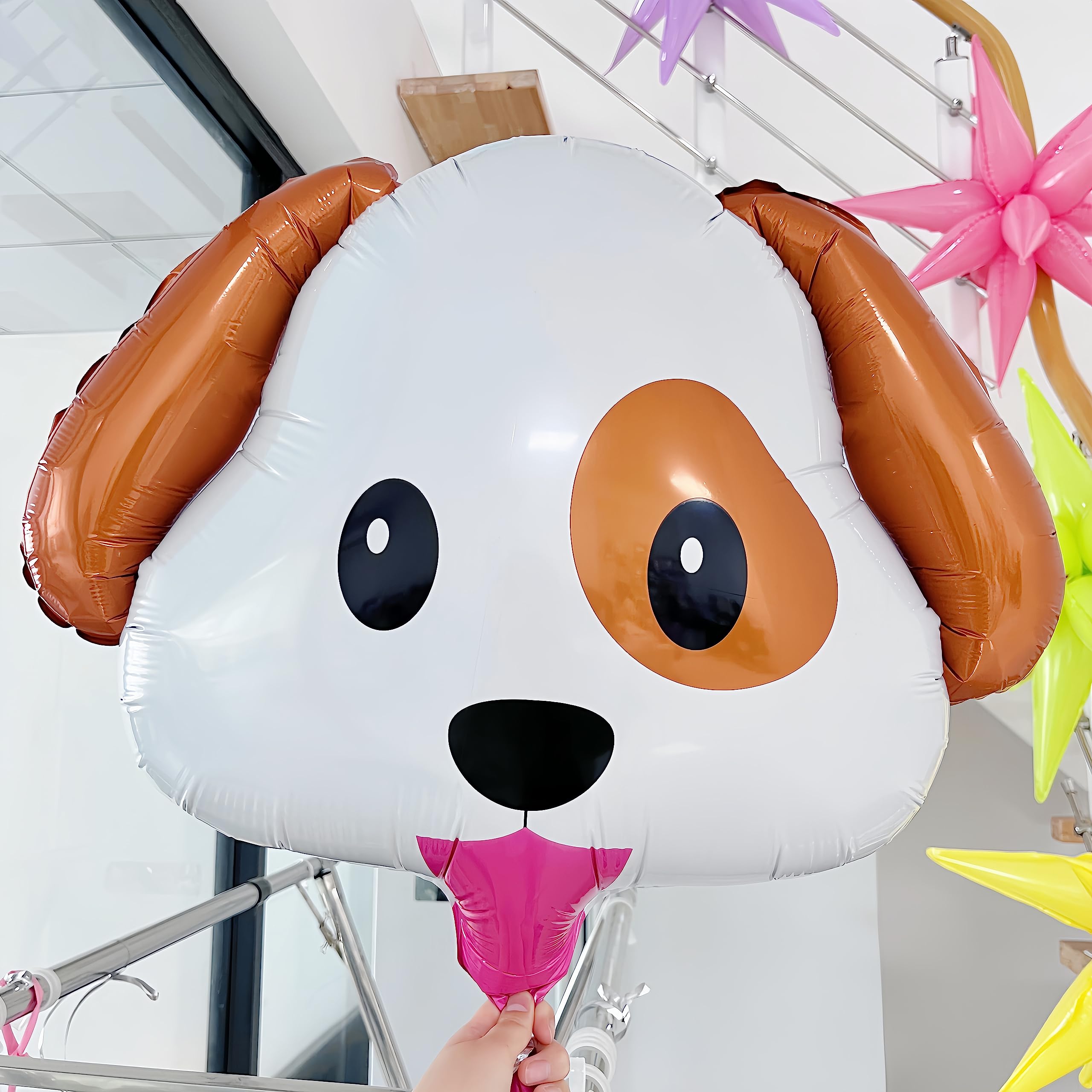 Puppy Dog Emoticon bag Balloon 3pcs 28Inch/Puppy Dog Head Balloons/Dog Birthday Balloon/Halloween Decoration Balloons/Adopt Puppy Party Decoration/Animal Party/Baby Showers/Spoof Theme Party