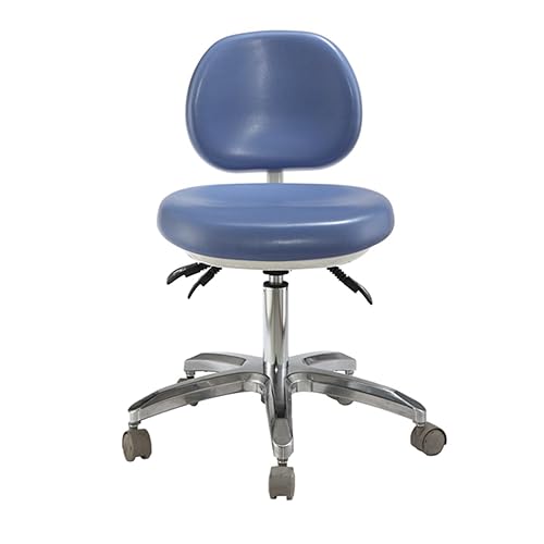 SFKLYU Dental Doctor's Chair Dentist Stools PU Leather Adjustable Backrest, Height Dentist Chair for Clinic, Dental, Shop, Lab Chair,B1