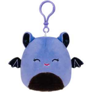 squishmallow official kellytoy halloween squishy soft creepy spooky pillow animals (3.5 inch clip, joldy bat)