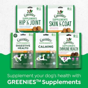 Greenies Supplements Calming Chews for Dogs Chicken Flavor, 80 Count Soft Chews Dog Calming Supplements, 14.7 oz