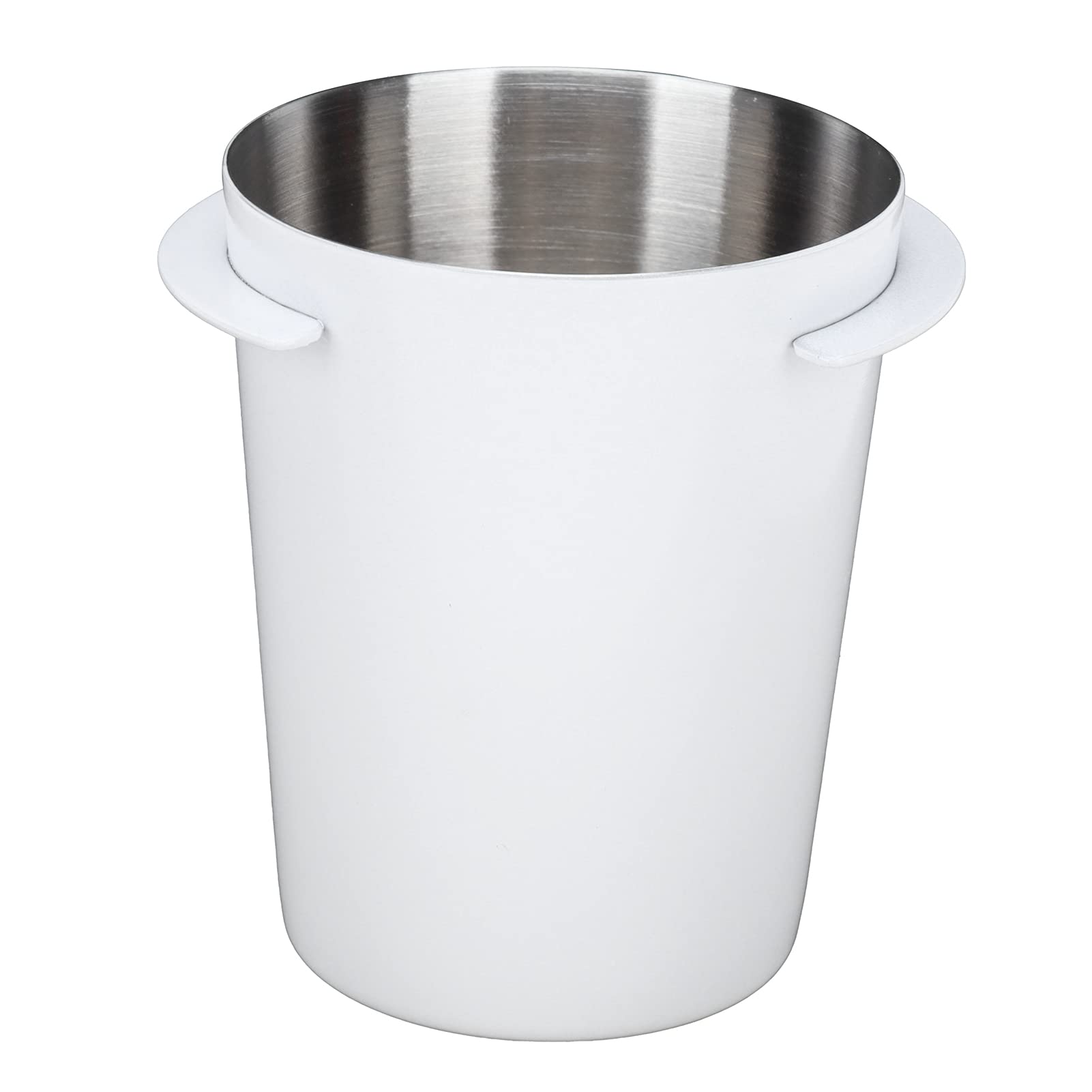 58mm Dosing Cup,Stainless Steel Coffee Dosing Cup, Espresso Coffee Dosing Cup,Coffee Machine Tools,Small Measuring Cup for Coffee Milk Tea Liquid Medication(58mm White)