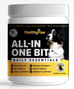 all-in-one multifunctional supplements for dogs * glucosamine for joint support * immune health *antioxidants * anti-inflammatory *heart health *skin and coat health