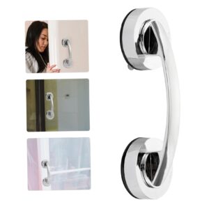 2pcs No Punch Handle Grip Shower Handle Support Grip Rail Bar with Suction Cup Suction Cup Handle Kitchen Knob Suction Handle Bar Glass Door Pull Suction Cup Door Handle