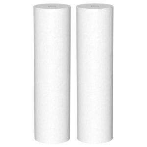 5 micron 4.5"x20" sediment filter for well water, whole house water filter replacement for ispring fp25b, pentek dgd-5005-20, pureplus pp20bb, 2 pack