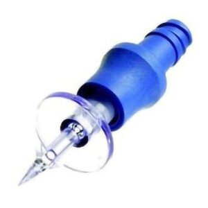 surgimac vial spike clave latex free secure vial penetration device needleless ergonomic grip vial adapter for glass vials multi dose spike for accessing glass vials medical supplies – case of 50