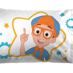 Jay Franco Blippi & Meekah Trucks Sheet Set - Twin Size Sheet Set - Super Soft Kids Cartoon Vehicles 3 Piece Bedding Set - Microfiber Sheets