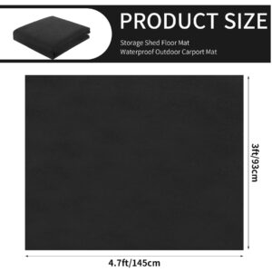 4.7×3FT Storage Shed Floor Mat, Waterproof Outdoor Carport Mat, Anti-Slip Shed Flooring Washable, Multi-Purpose Shed Floor Mat for Garten Patio Furniture Car