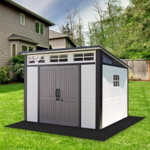 4.7×3FT Storage Shed Floor Mat, Waterproof Outdoor Carport Mat, Anti-Slip Shed Flooring Washable, Multi-Purpose Shed Floor Mat for Garten Patio Furniture Car