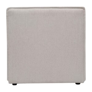 Flash Furniture Bridgetown Fabric Middle Chair Module for Sectional Sofa, Customizable Modular Couch Armless Middle Seat, Cream