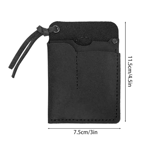 Multitool Sheath, Belt Pocket Organizer Holster Leather Sheath with Pen Key Holder&Flashlight Pouch for Work Daily Use