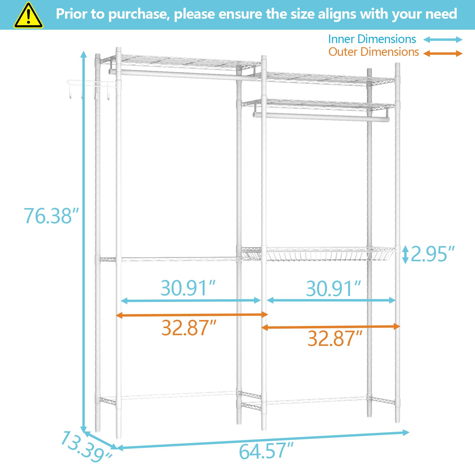 Loomie Over The Washer and Dryer Storage Shelf, Laundry Room Organization Shelves, 5 Tiers Adjustable Height Shelving,Space Saving Drying Organizers Rack with Wire Basket,Haning Hook & 2 Rods,White