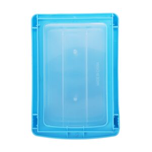 TAMOSH translucent Drawer type plastic Storage Box（Blue 3 Layers）