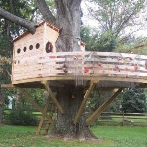 The Pirate Ship © 1 Tree 2 Post Treehouse Plan