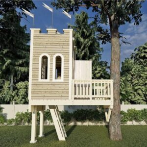 The Enchanted Castle © 1 Tree 2 Post Treehouse Plan