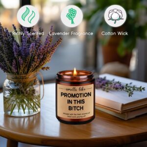 GSPY Scented Candles - Promotion Gifts for Women, Men - Promotion Gift, Job Promotion Gifts, Congratulation Gifts for New Job - Funny Congrats Gifts, Promotion Gifts for Friend, Coworker, Her