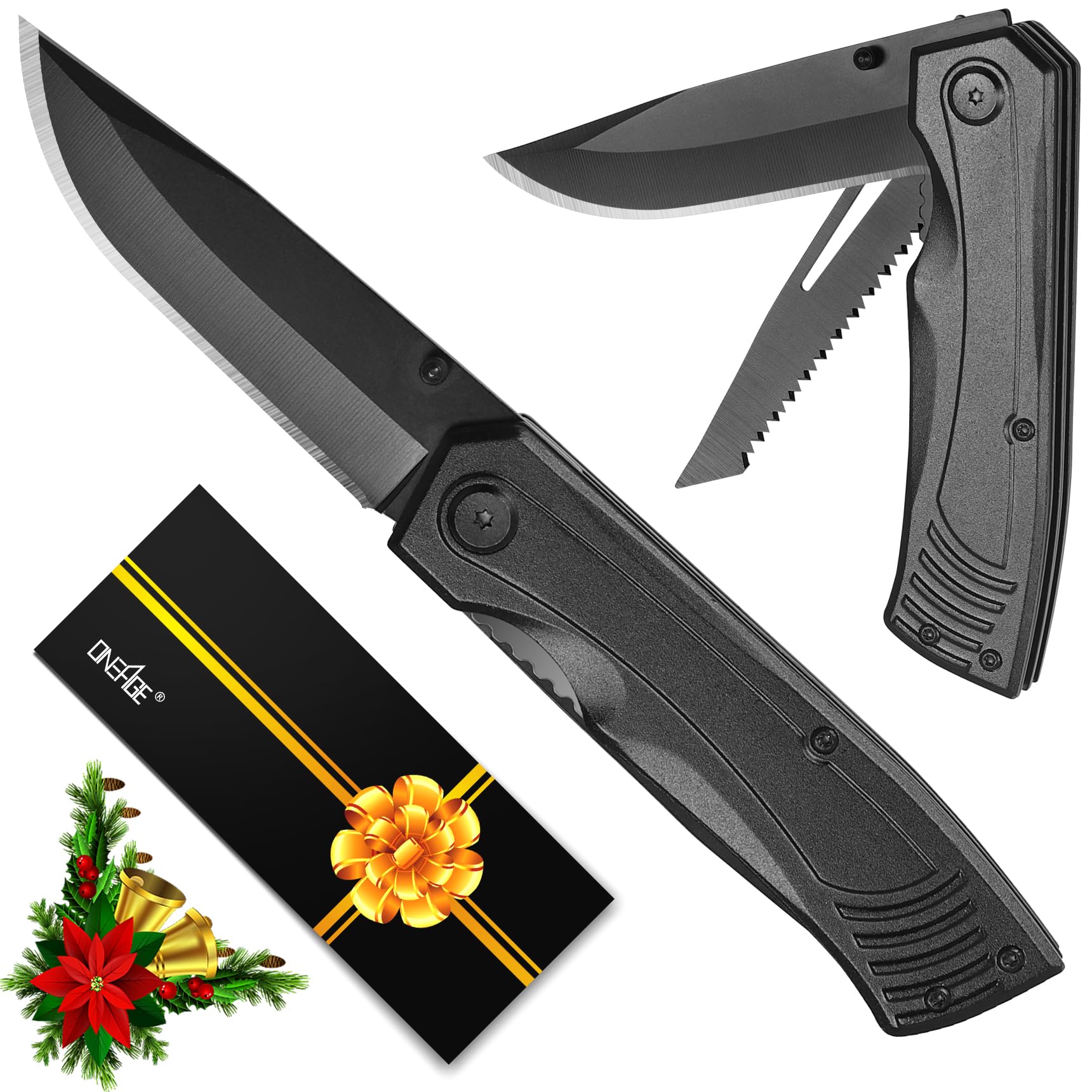 Fathers day Gift for Men Dad Husband Brother,2 In 1 Folding Knife Saw,Mens Stocking Stuffers 2023,Men Gifts for Christmas,Cool Gadgets Gifts Idea,Gifts for Men Who Have Everything